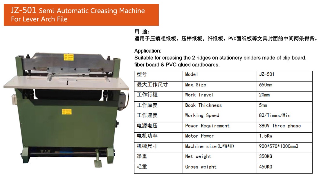 Lever arch file produce line - Changs Machinery